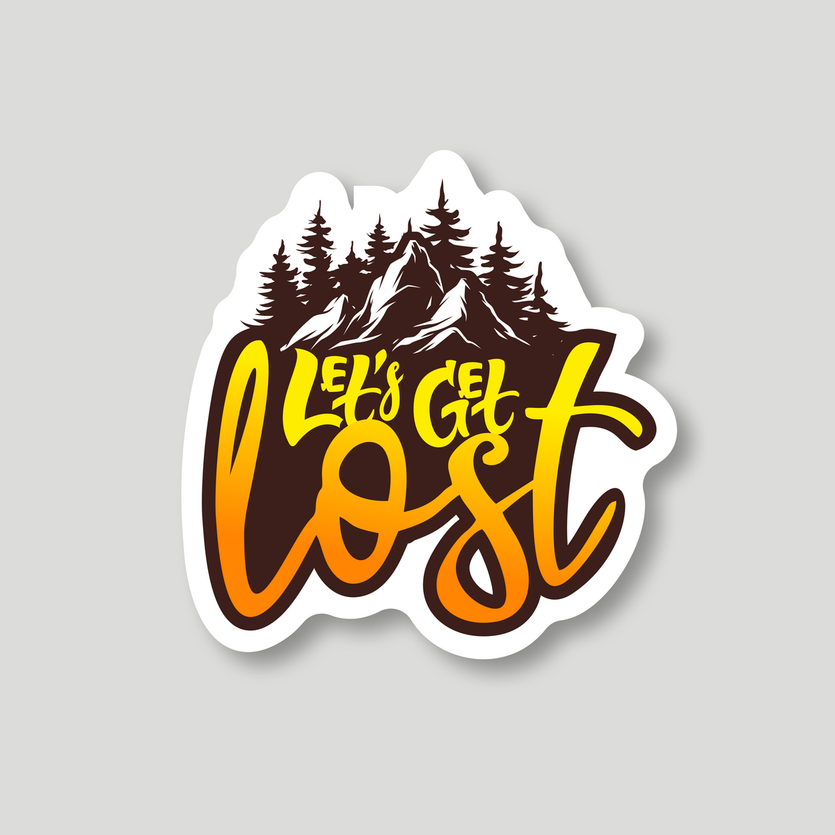 Let's get lost Sticker – myitine