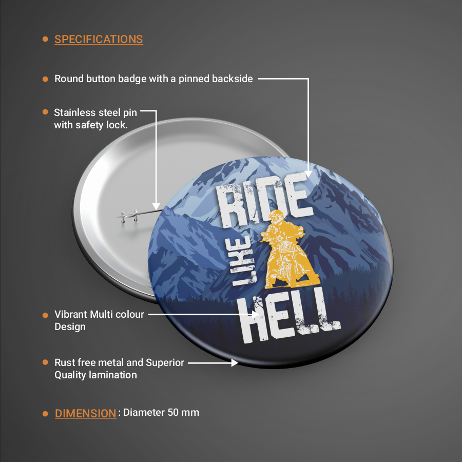 Ride Like Hell Badge – myitine