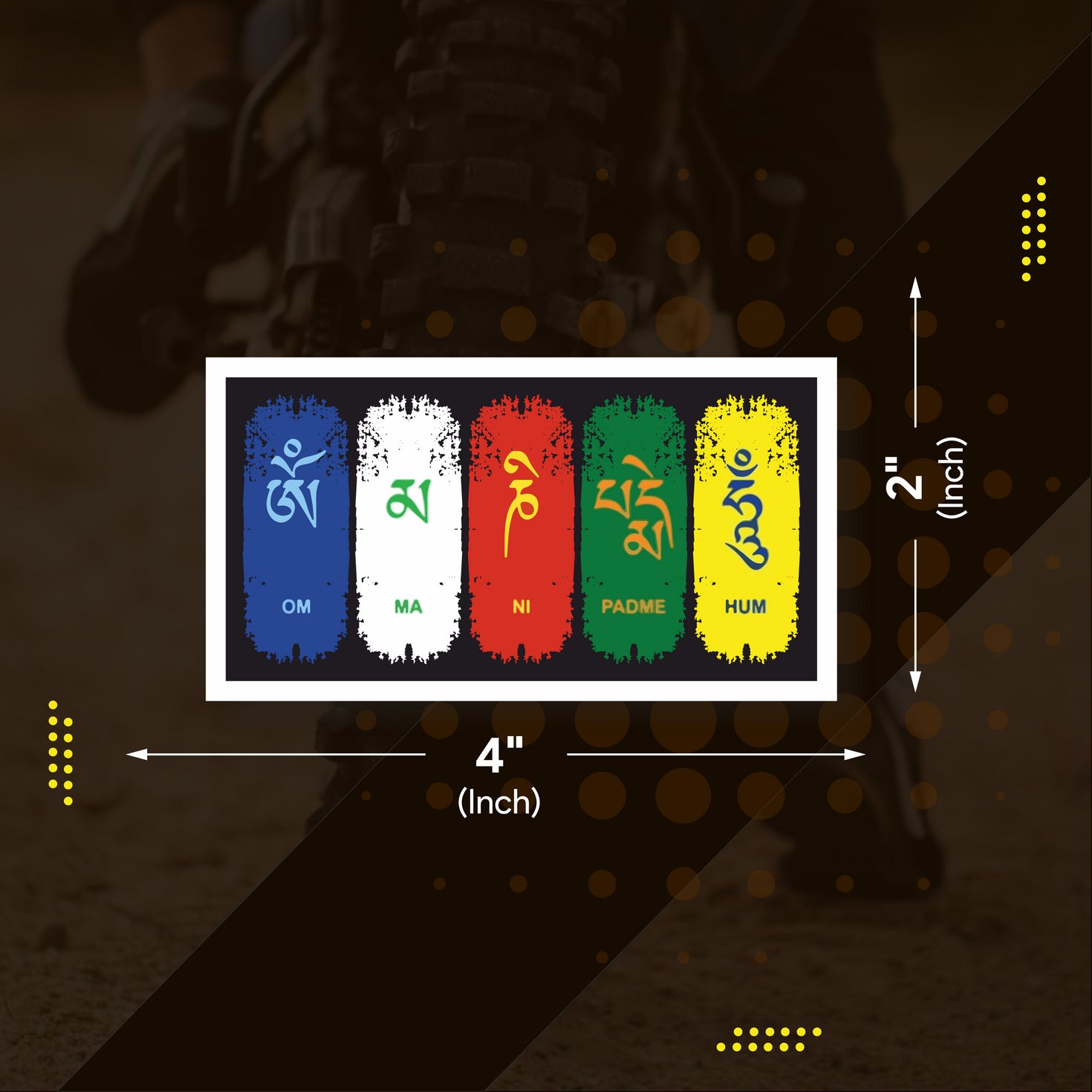 Ladakh - Tibetan flag Sticker – myitine